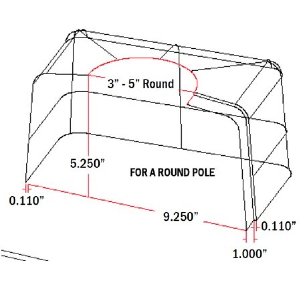 9” SQUARE BASE COVER - JMA Manufacturing