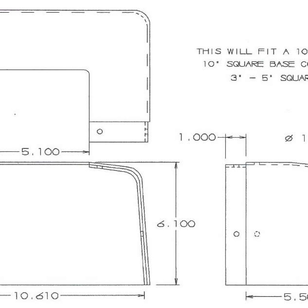 10½” SQUARE BASE COVERS - JMA Manufacturing