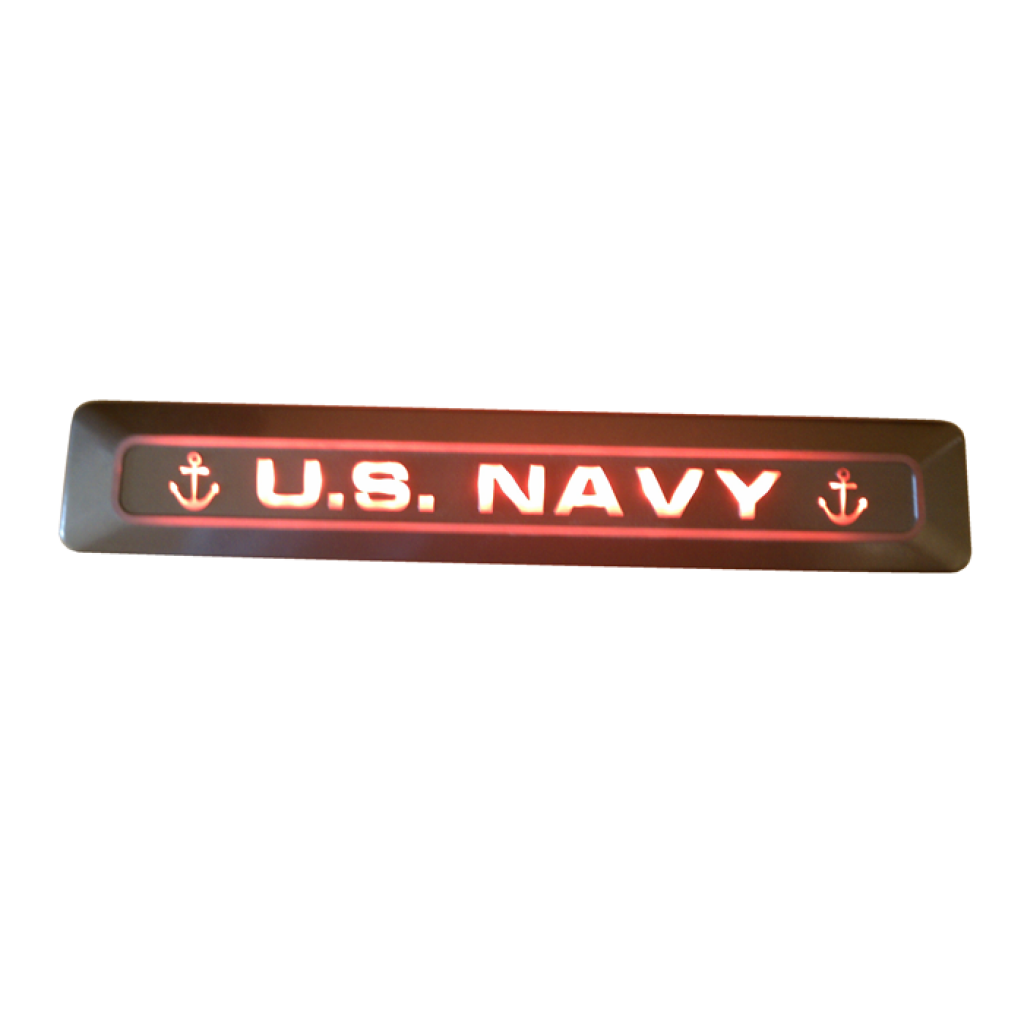 Navy Motorcycle Lighted Tour Pac Emblem - JMA Manufacturing